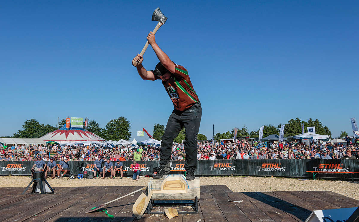 STIHL TIMBERSPORTS ® bei der Historischen Reitergruppe Piding